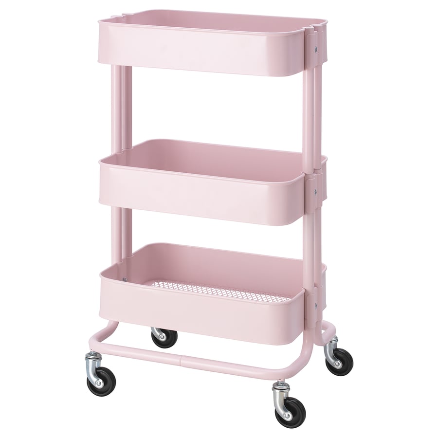 RÅSKOG utility cart, light pink, 35x45x78 cm (133/4x173/4x303/4") - IKEA