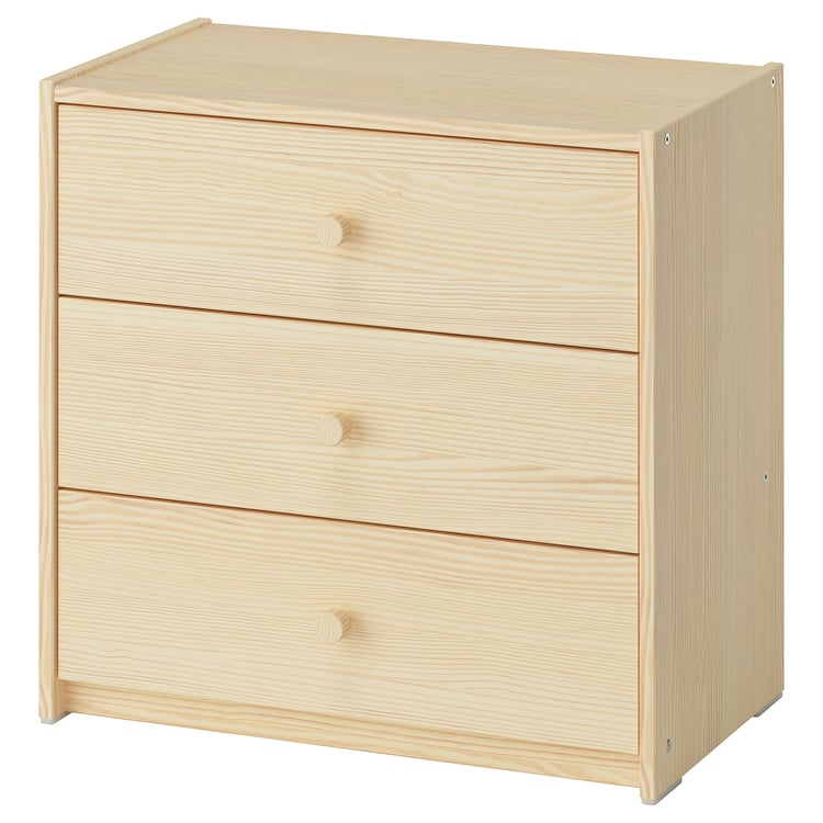 RAST 3-drawer chest, pine, 60x59 cm (235/8x231/4") - IKEA