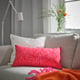SANDMOTT cushion, bright red/bright pink, 30x58 cm (12x23") - IKEA