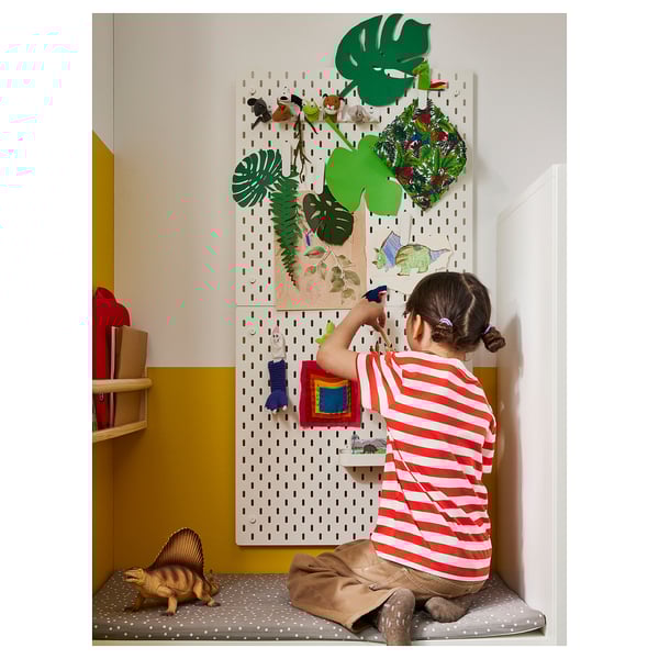 SKÅDIS pegboard, white, 56x56 cm (22x22") - IKEA