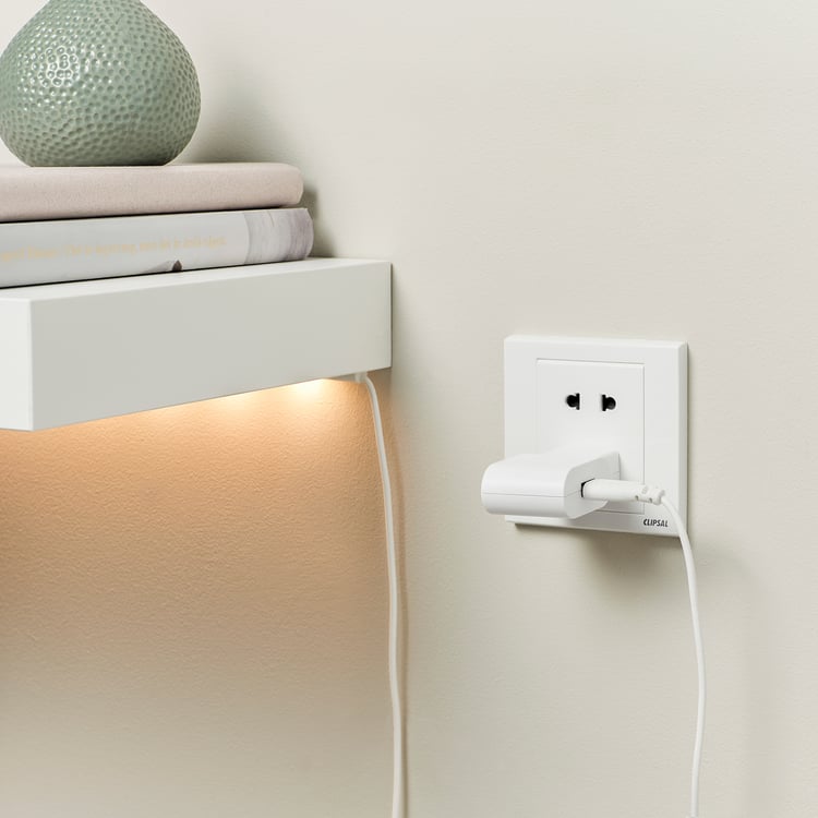 SMÅHAGEL 1-port USB charger, white - IKEA
