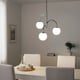 SOLHETTA LED bulb E14 470 lumen, globe opal - IKEA