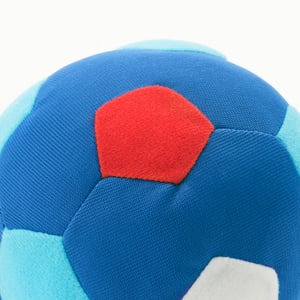 SPARKA soft toy, soccer ball mini/blue red - IKEA