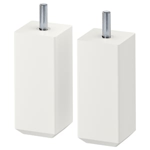 STUBBARP Leg, white - IKEA