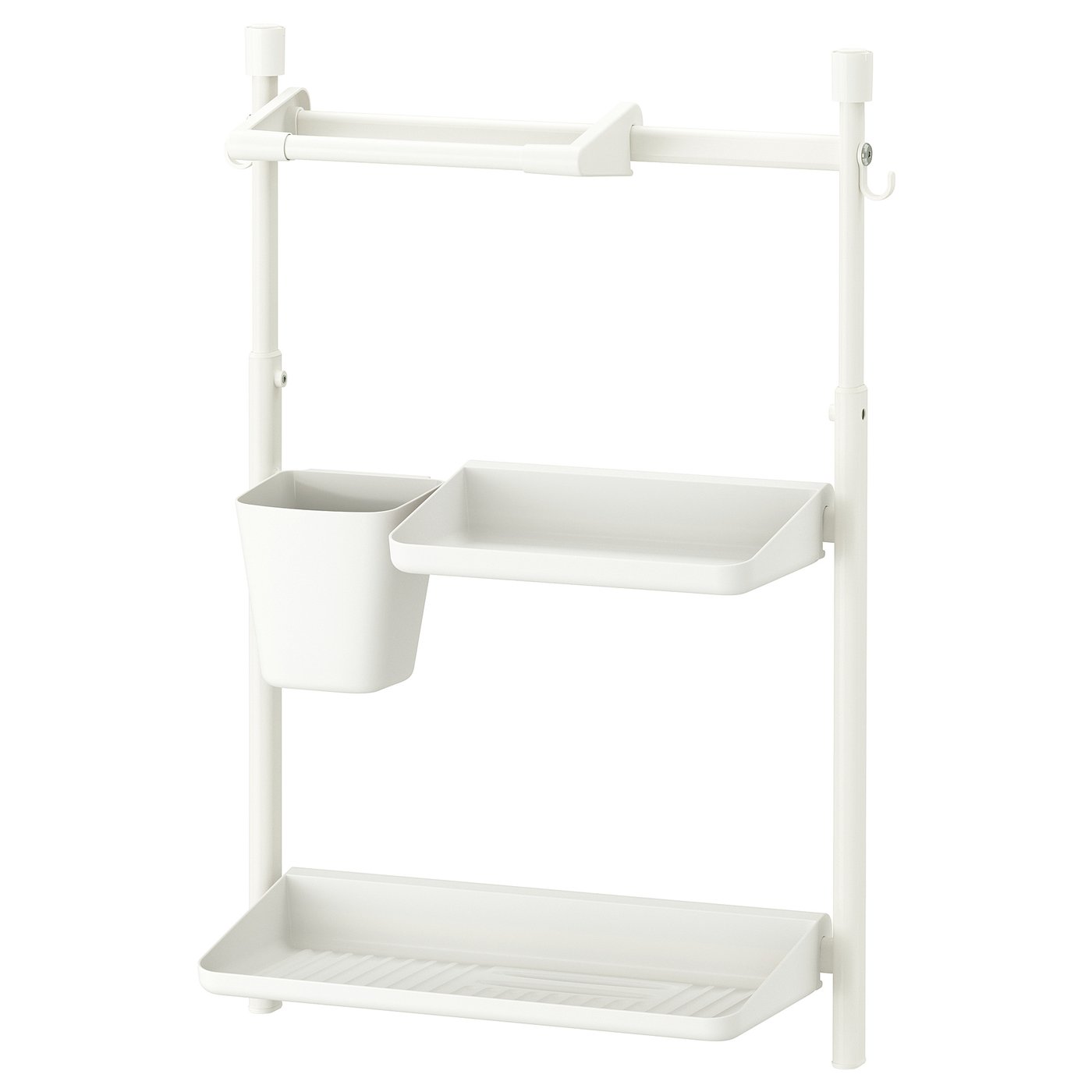 SUNNERSTA kitchen organizer set, no drill/shlf/dsh drnr/kit roll hldr ...