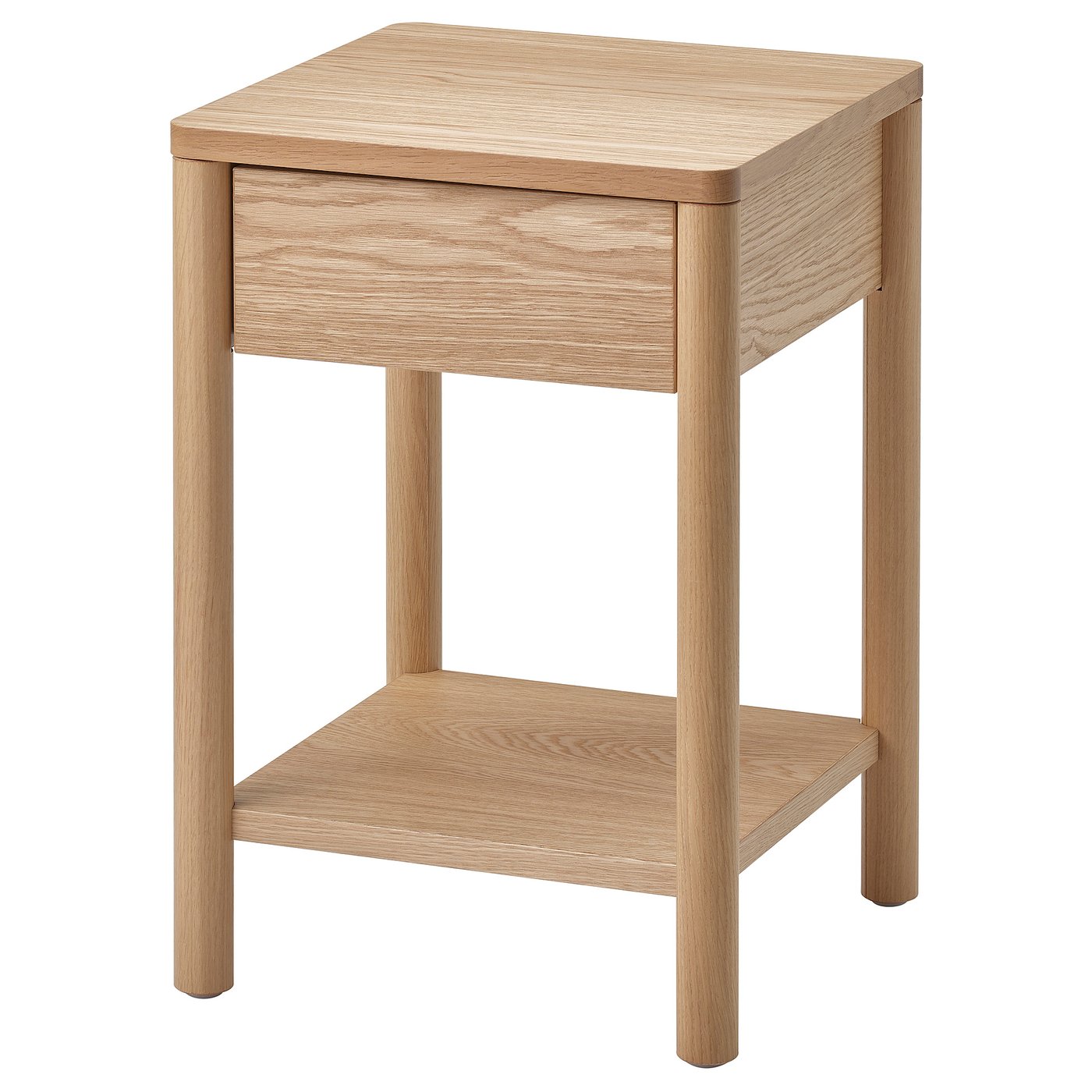 TONSTAD nightstand, oak veneer, 40x40x59 cm (153/4x153/4x231/4") - IKEA