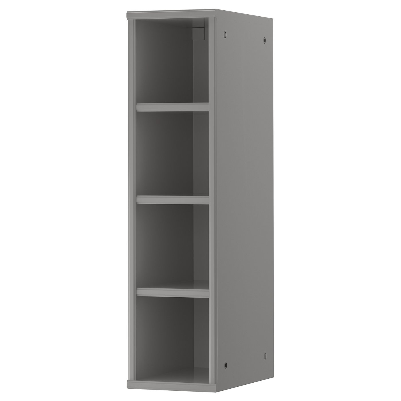 TORNVIKEN open cabinet, gray, 20x37x80 cm (77/8x145/8x311/2") - IKEA