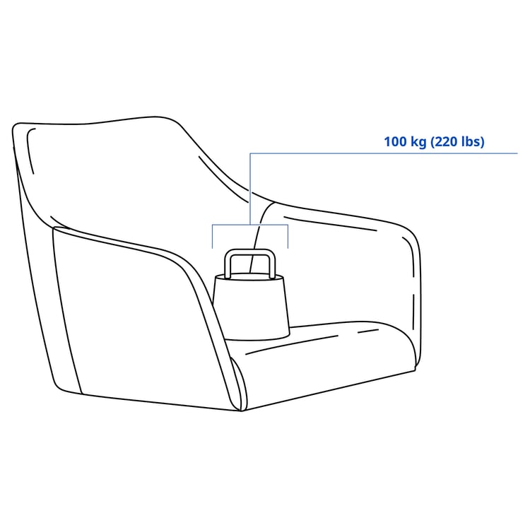 TOSSBERG seat shell, Gunnared dark gray - IKEA
