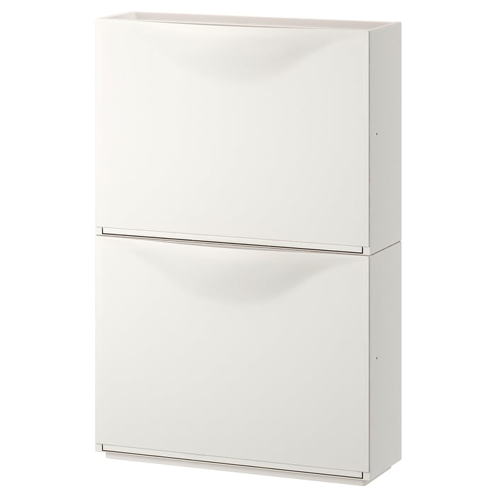 TRONES shoe/storage cabinet, white, 52x18x39 cm (201/2x71/8x153/8") - IKEA