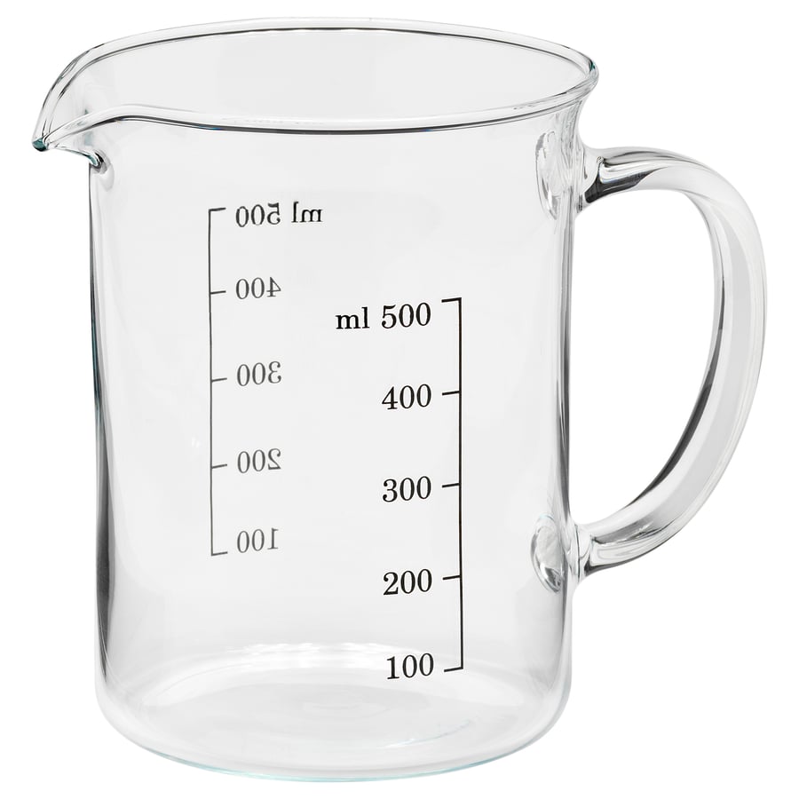 VARDAGEN measuring cup, glass, 0.5 l (17 oz) - IKEA