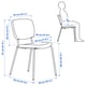 VIHALS chair, white/Tibbleby beige-grey - IKEA