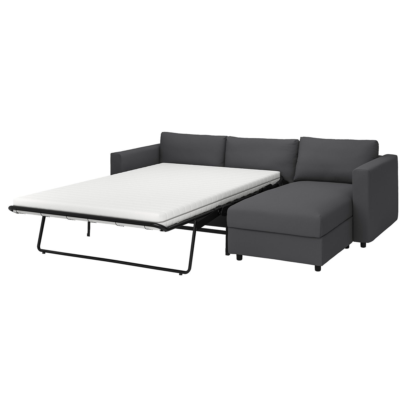VIMLE sleeper sofa with chaise, Hallarp gray - IKEA