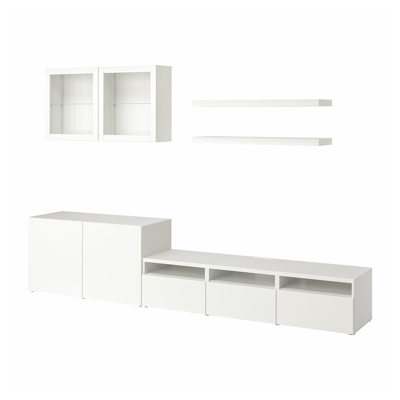 BESTÅ / LACK TV storage combination - white - IKEA