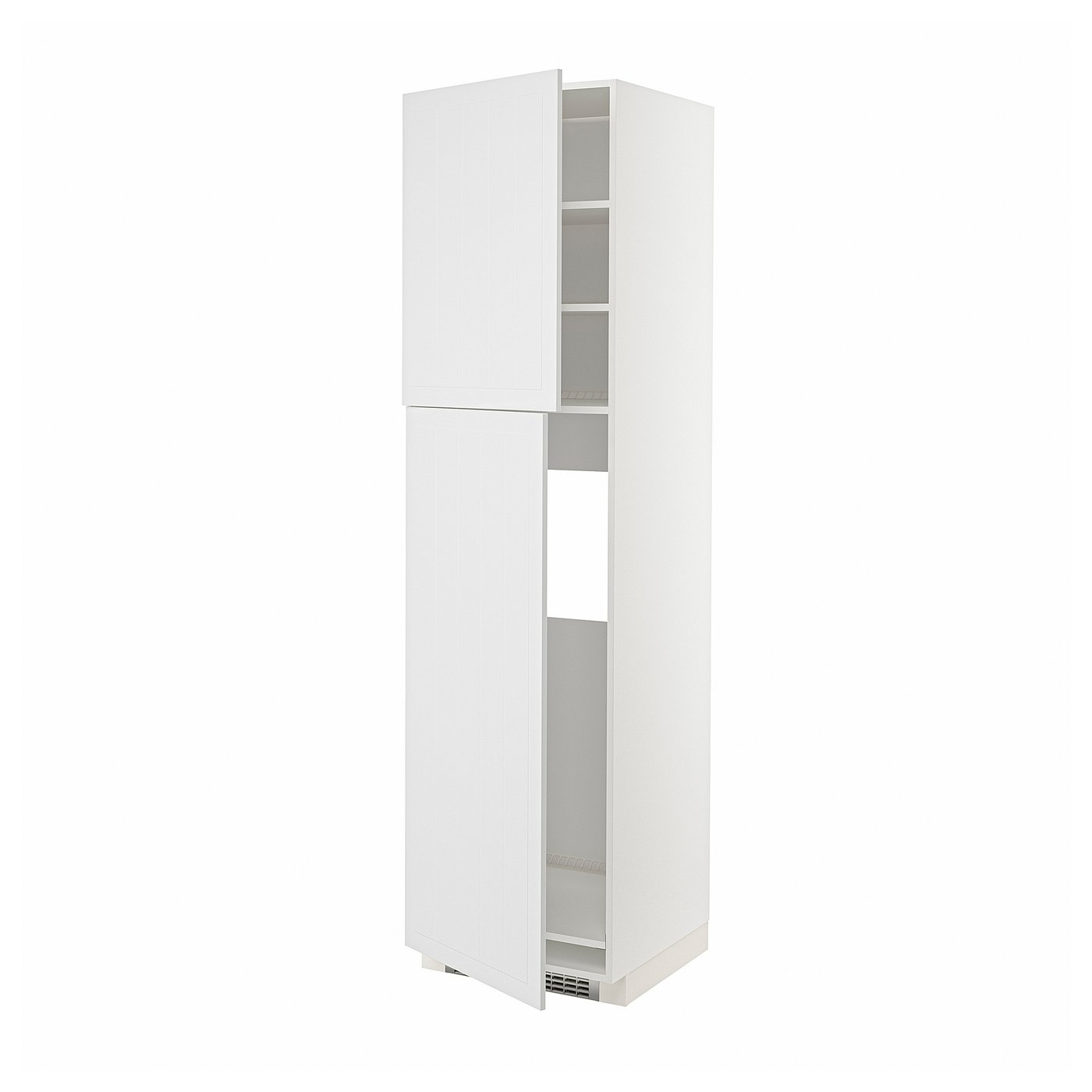 METOD 2 uksega kõrge kapp külmkapile, valge/Stensund valge, 60x60x220 ...