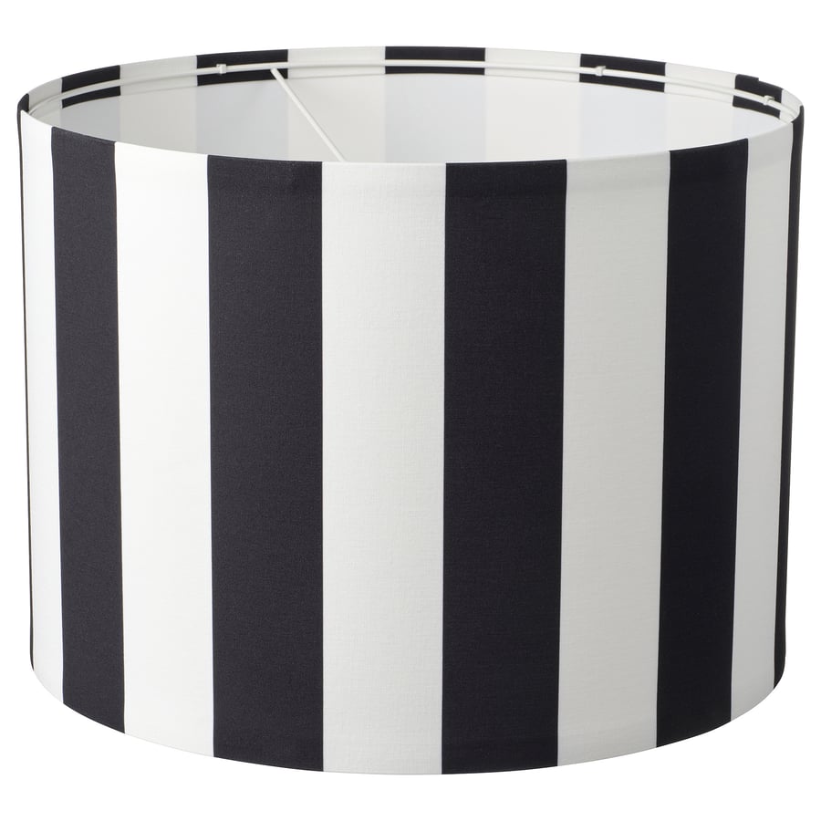 RINGSTA 링스타 전등갓, 블랙/화이트, 42 cm - IKEA
