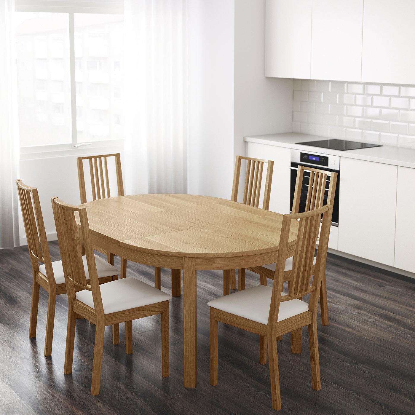 BJURSTA Stół rozkładany, okl dęb, Zamów tutaj - IKEA