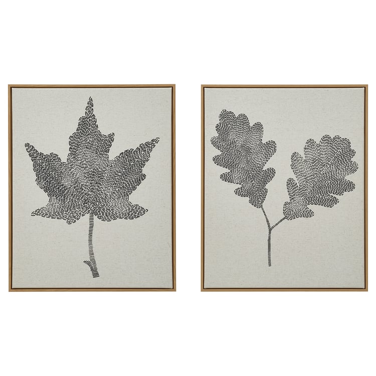 BLODFLÄDER obraz, czarne liście, 40x50 cm - IKEA