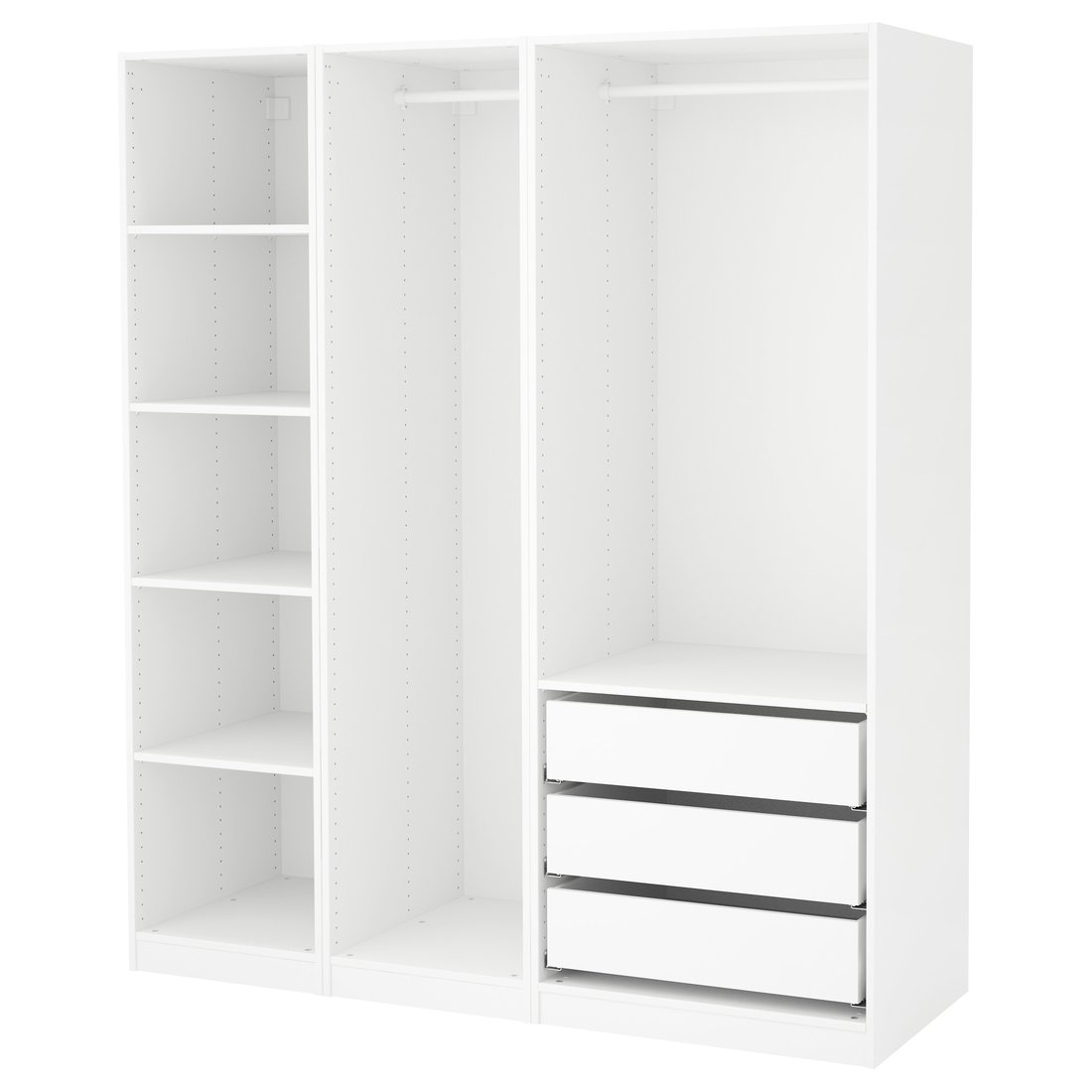PAX szafa, biały, 175x58x201 cm - IKEA