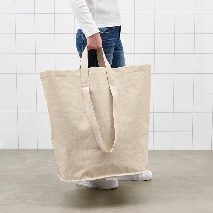 PURRPINGLA torba na pranie, beżowy, 100 l - IKEA