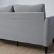 ANGERSBY 3-seat sofa, with chaise longue/Knisa light grey - IKEA