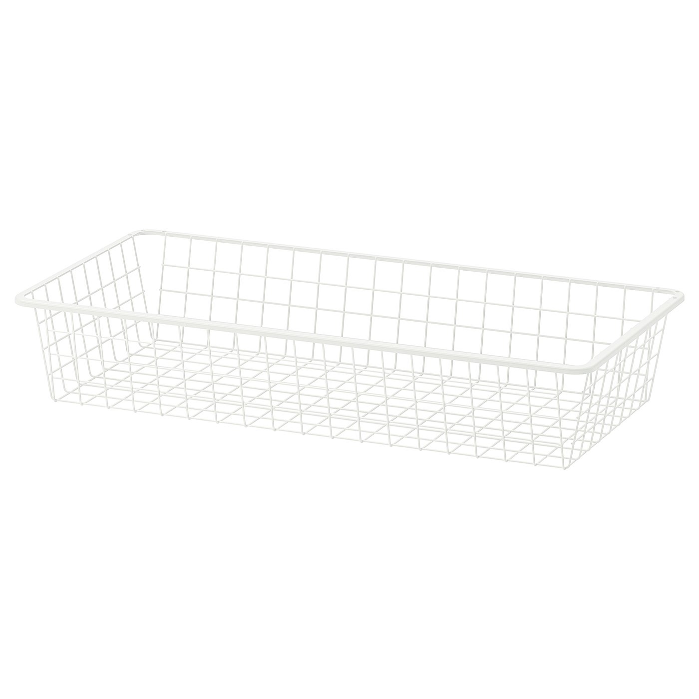 HJÄLPA wire basket, white, 80x40 cm - IKEA