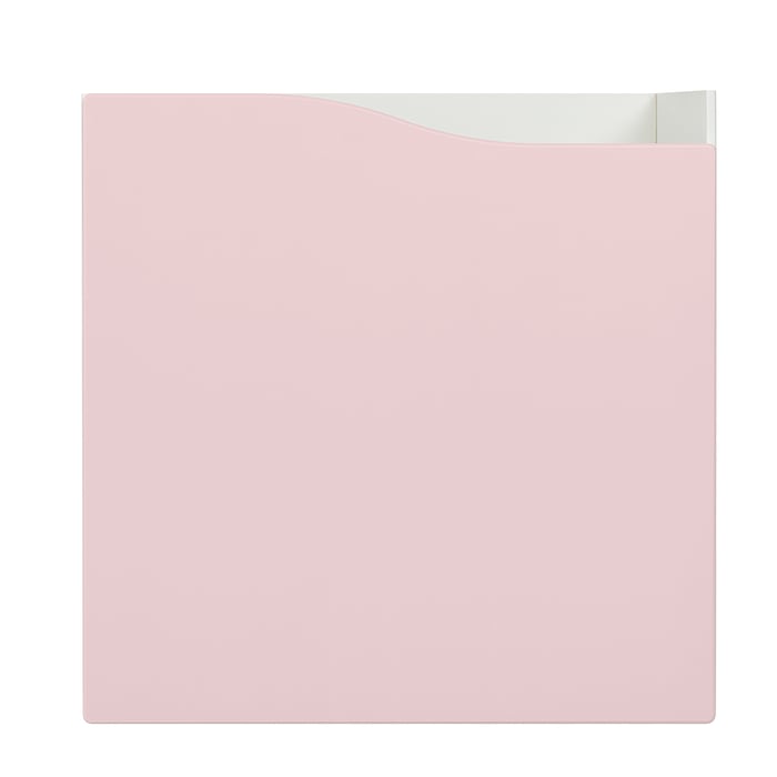 KALLAX insert with door, wave shaped/pale pink, 33x33 cm - IKEA