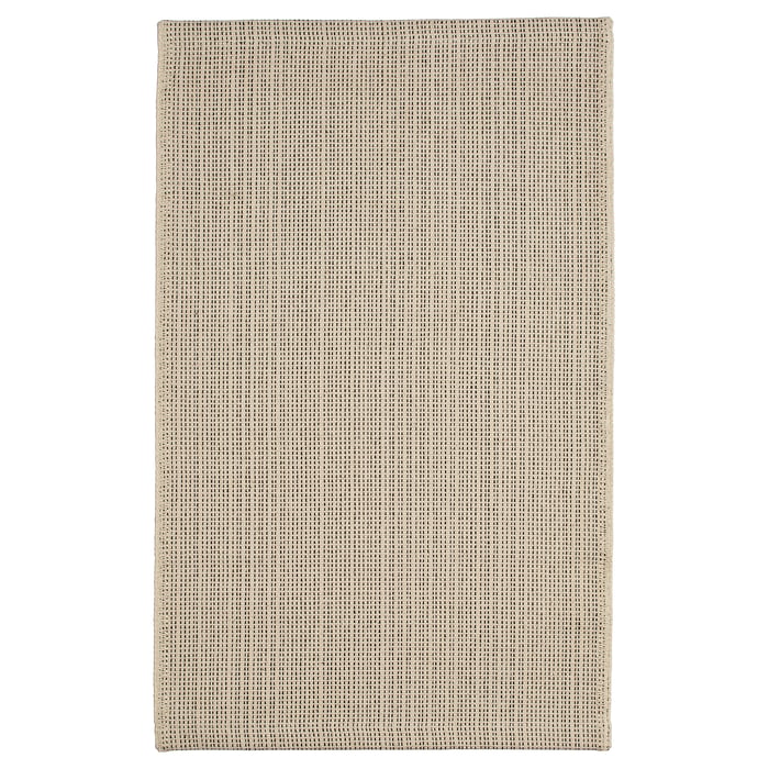 TIPHEDE rug, flatwoven, natural/black, 50x80 cm - IKEA