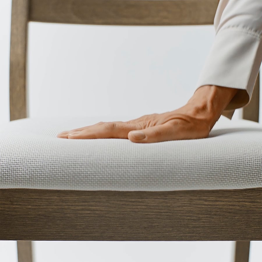 TONSTAD chair, brown oak effect/Fridtuna light beige - IKEA