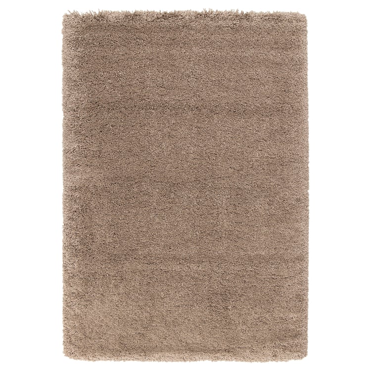 VOLLERSLEV rug, high pile, beige, 133x195 cm - IKEA