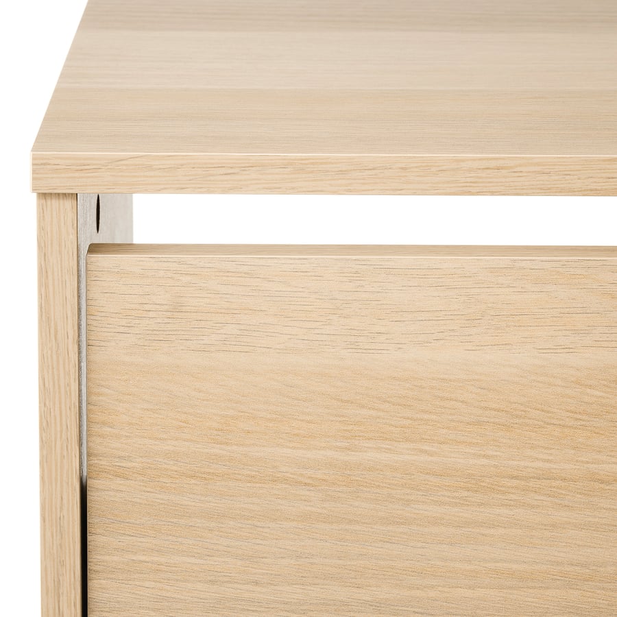 BISSA sapateira c/2 compartimentos, efeito carvalho, 49x28x93 cm - IKEA
