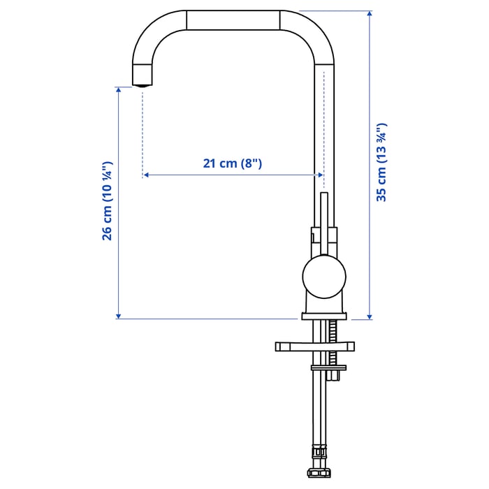 JUTTERN torneira mistur cozinha, dobrável, cromado - IKEA