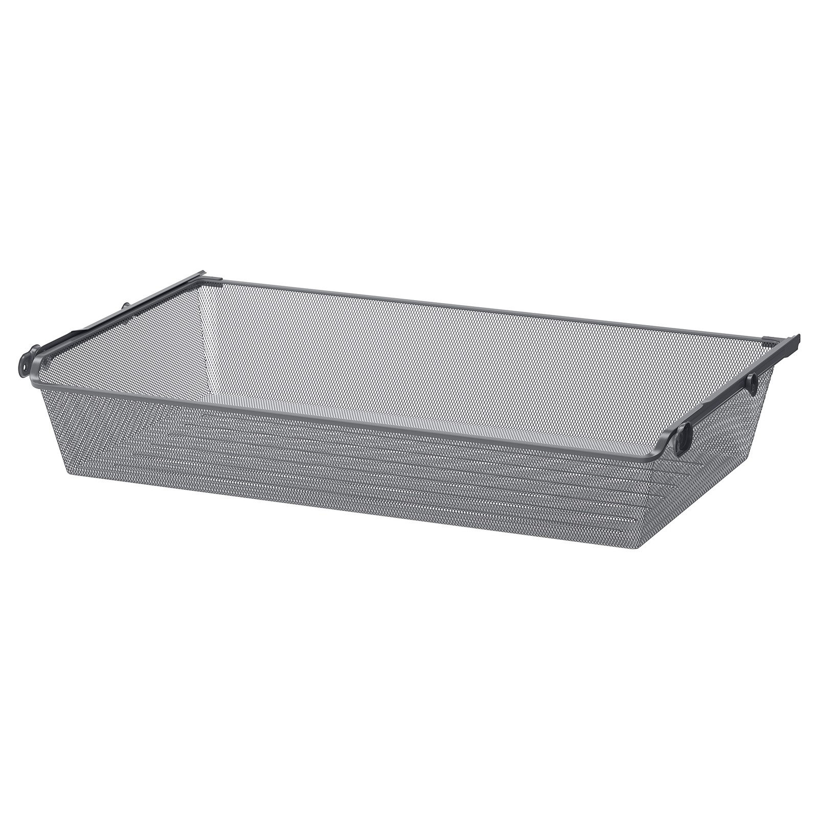 KOMPLEMENT Cesto rede c/calha extraível, cinz esc, 100x58 cm - IKEA