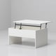 ÖSTAVALL adjustable coffee table, white, 90 cm - IKEA UK