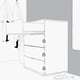 KILBERGET 3-drawer dresser, white/anchor/unlock function, 337/8x303/4 ...
