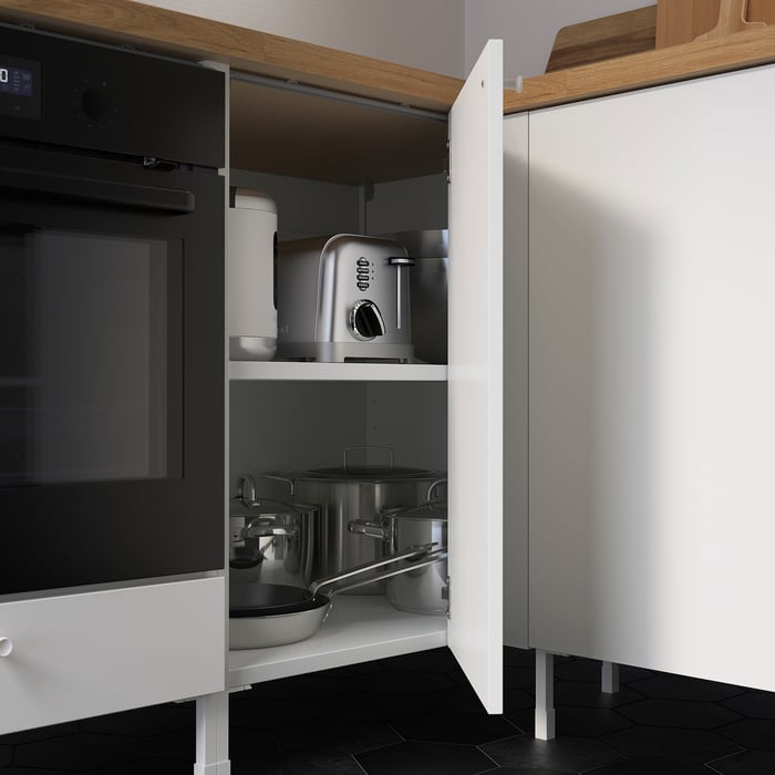 ENHET base cb w shelf, white, 80x60x75 cm - IKEA