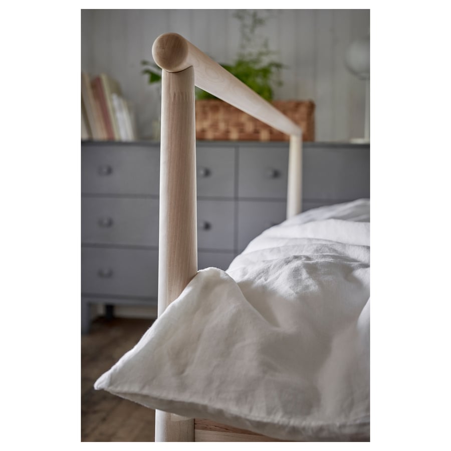 GJÖRA bed frame, birch/Lönset, 160x200 cm - IKEA