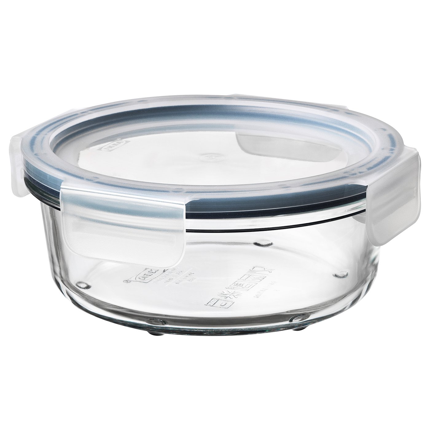 IKEA 365+ Food container with lid - round glass/plastic - IKEA