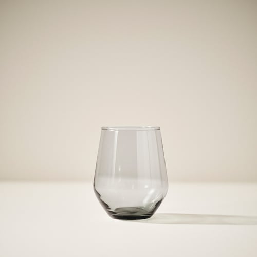 IVRIG glass, grey, 45 cl - IKEA