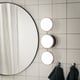 KABOMBA LED wall lamp, dimmable chrome-plated/glossy, 47x14 cm - IKEA