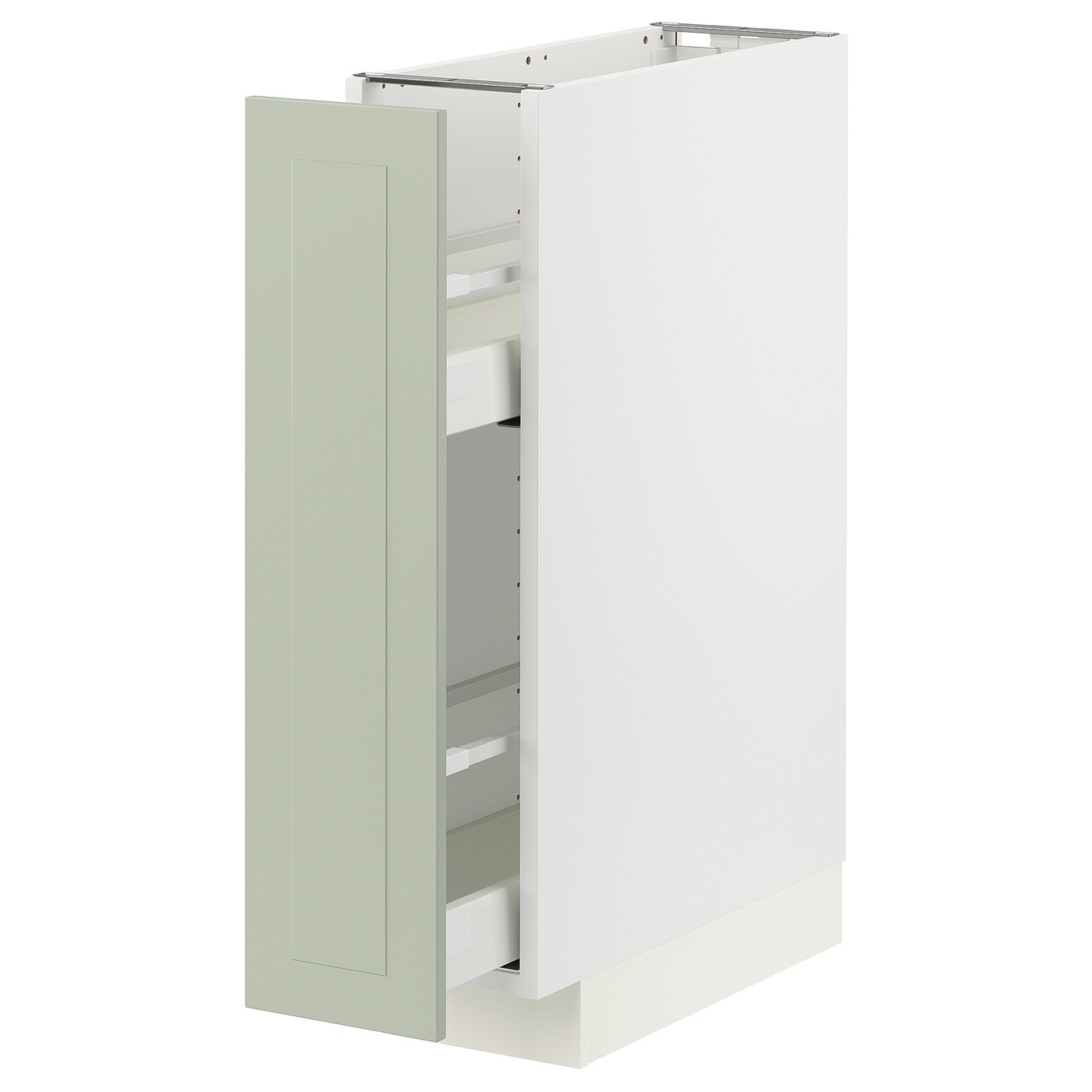 METOD / MAXIMERA base cabinet/pull-out int fittings, white/Stensund ...