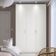 PAX / VINTERBRO wardrobe combination, white/white, 150x60x236 cm - IKEA