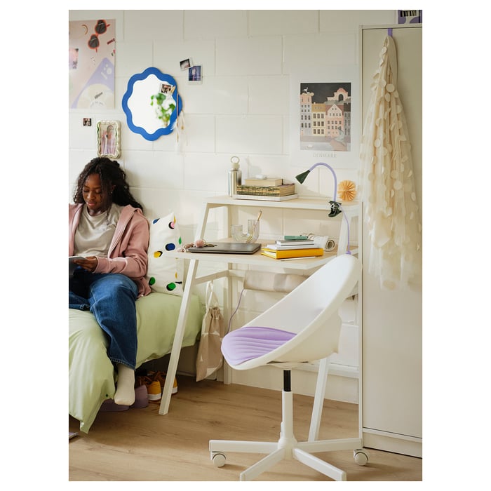 PYNTEN seat pad, lilac, 41x43 cm - IKEA