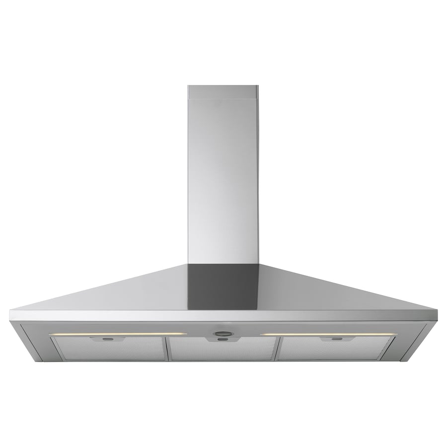 RYTMISK wall mounted extractor hood, stainless steel, 90 cm - IKEA