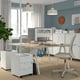 TROTTEN desk, ash effect/white, 160x80 cm - IKEA