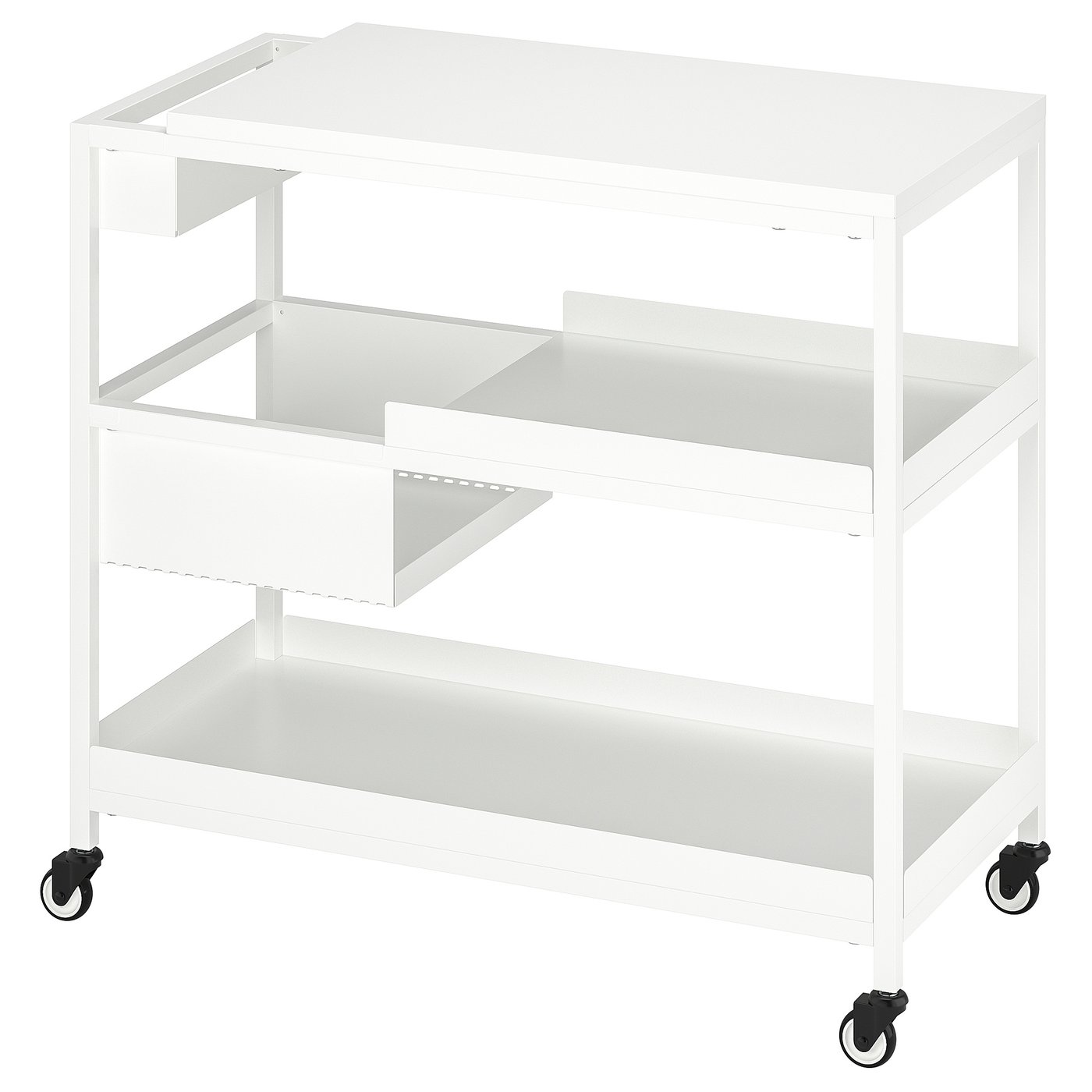 TROTTEN trolley, white, 80x40 cm - IKEA