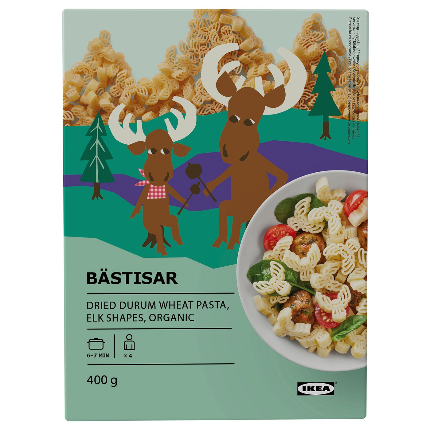 BÄSTISAR Paste din grâu dur, Produs ecologic, 400 g - IKEA