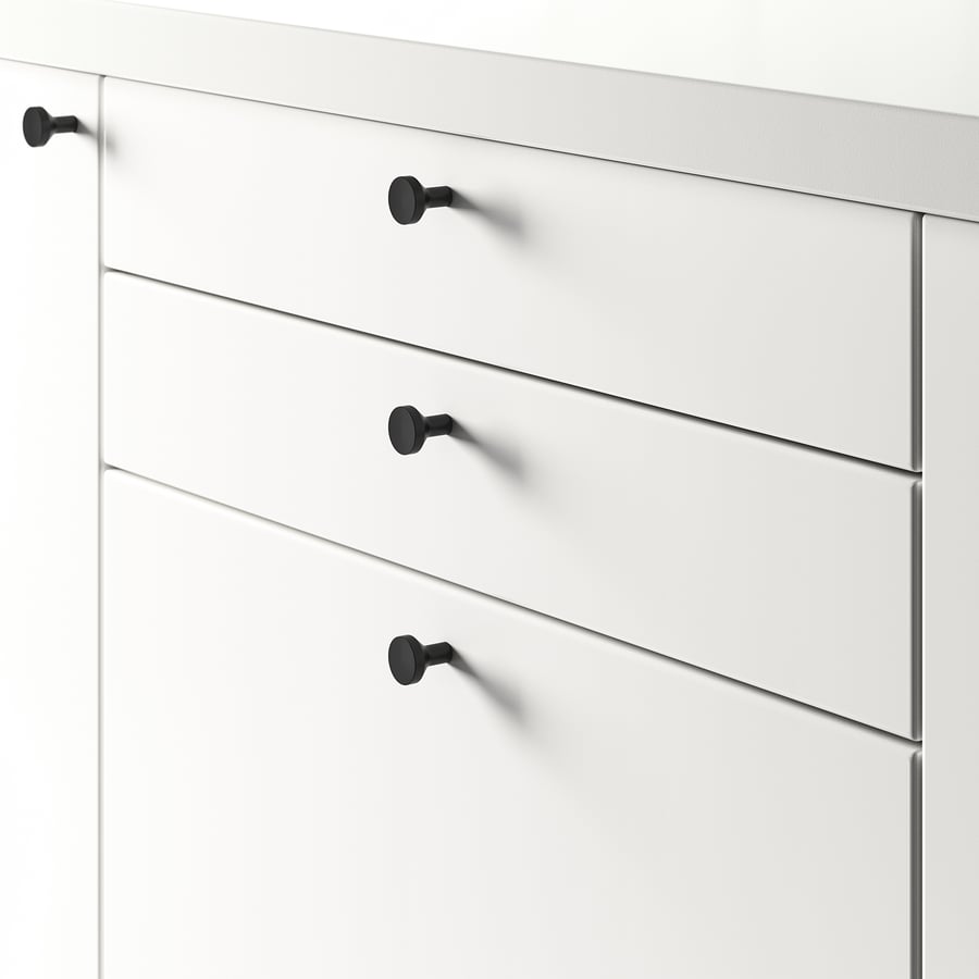 BAGGANÄS mâner rotund, negru, 21 mm - IKEA