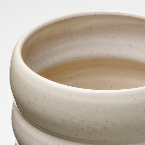 HASSELBUKETT ghiveci, interior/exterior/bej, 19 cm - IKEA