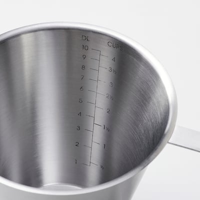 IDEALISK pahar gradat, gradat/inox, 1 l - IKEA