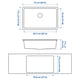 KILSVIKEN chiuvetă încorporată, 1 cuvă, alb compozit cuarţ, 72x46 cm - IKEA